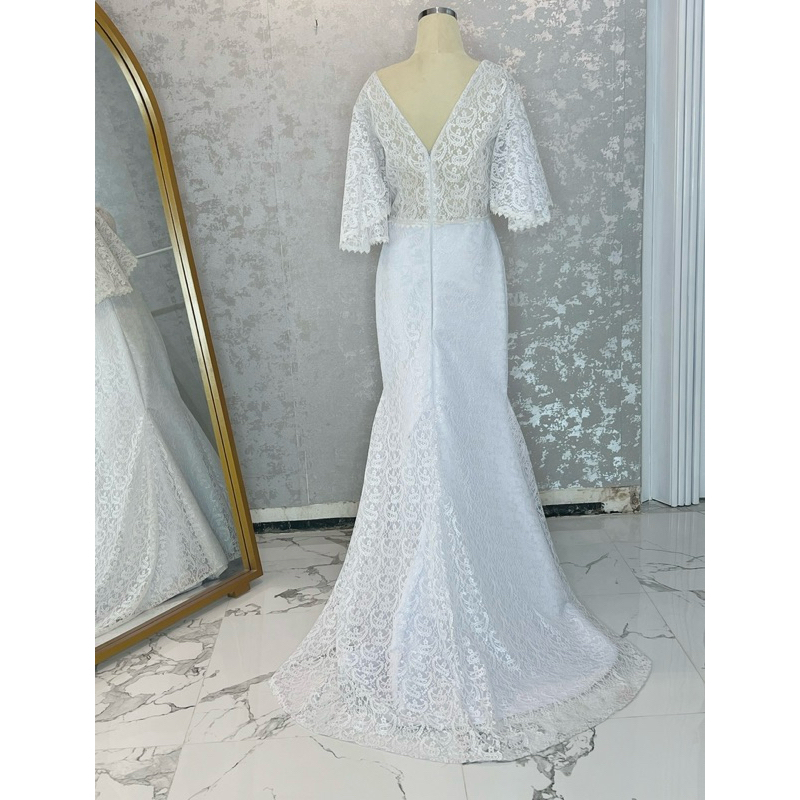 Jual gaun penganti mermaid baru display bridal murah | Shopee Indonesia