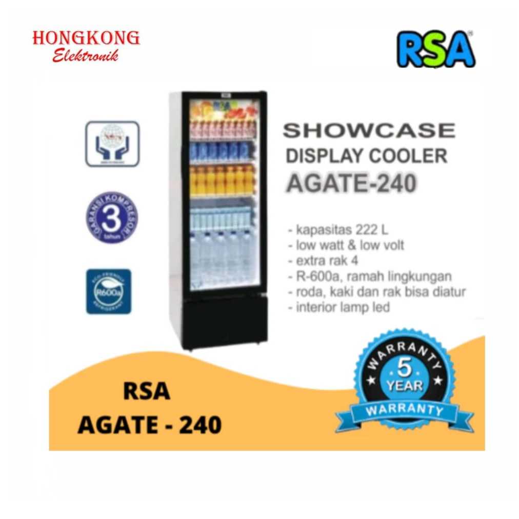 Jual Showcase RSA AGATE 240N / AGATE240 N 4 Rak Display Cooler 222 ...