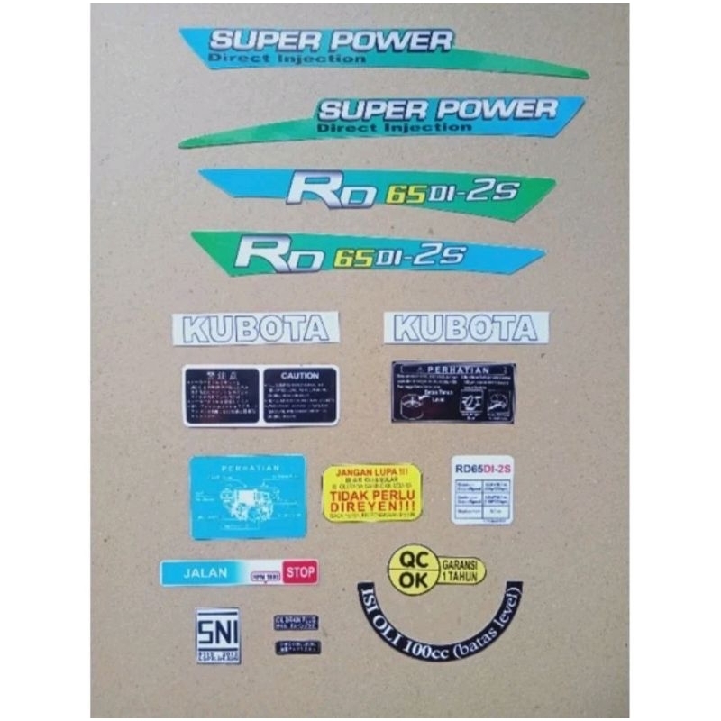 Jual stiker kubota rd 65 DI 2S | Shopee Indonesia