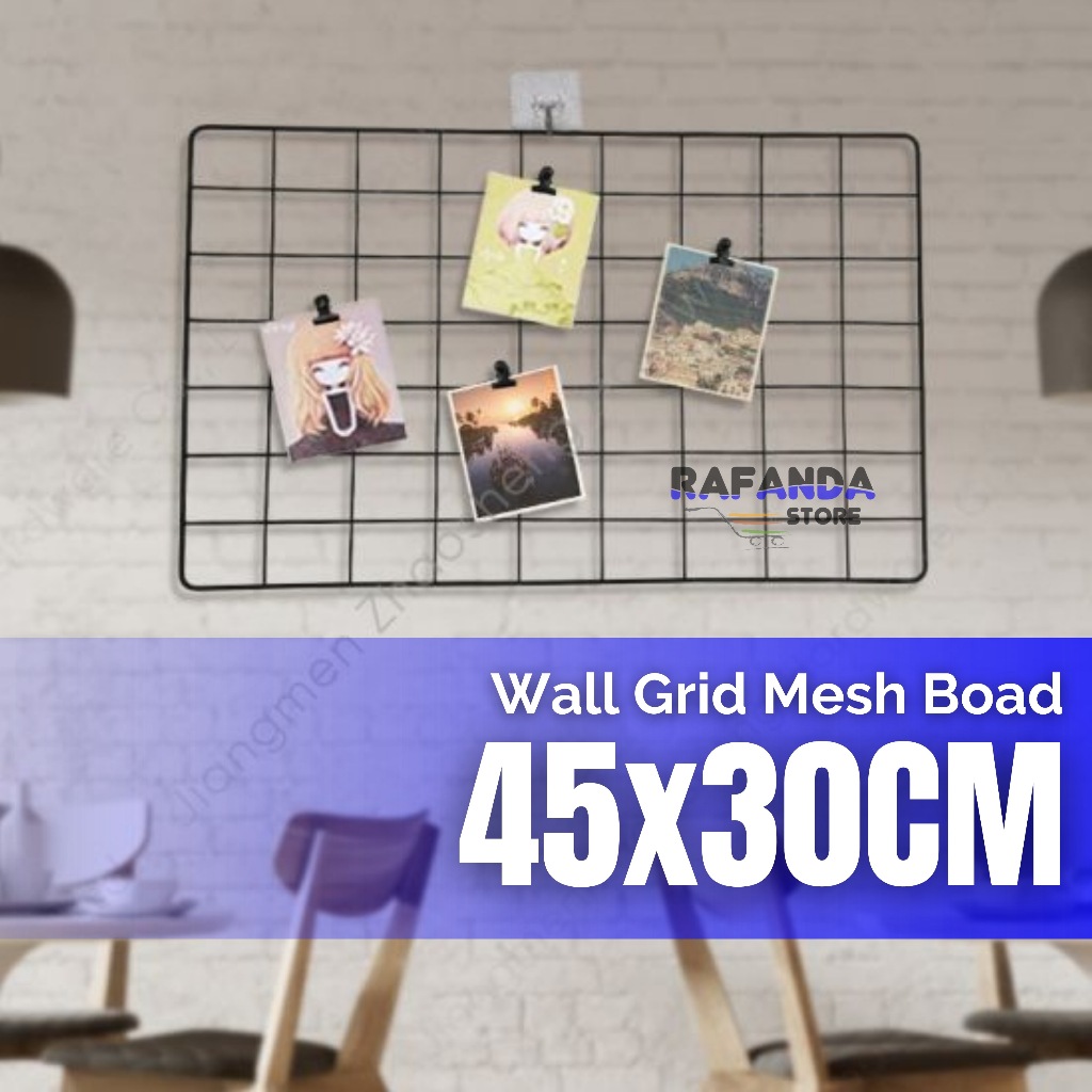 Jual Wire Grid wall 45x30cm Diy room decor pajangan dinding hijang ...
