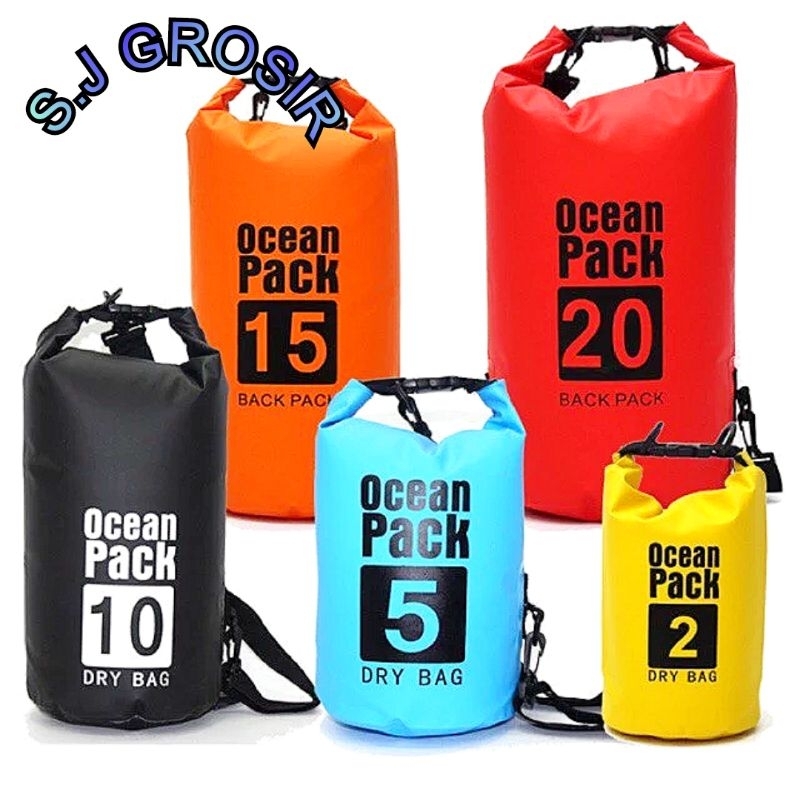 Jual Dry Bag Ocean Pack 3Lt/ tas pantai /tas pancing | Shopee Indonesia