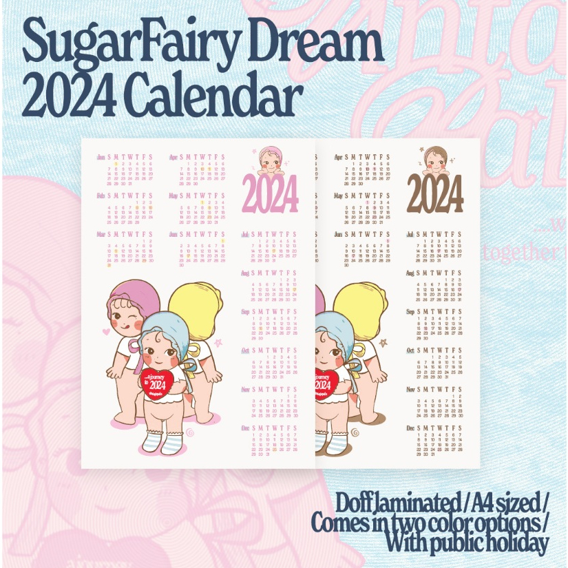 Jual Ready! SugarFairy Dream 2024 Calendar by Vintagepals | Shopee Indonesia