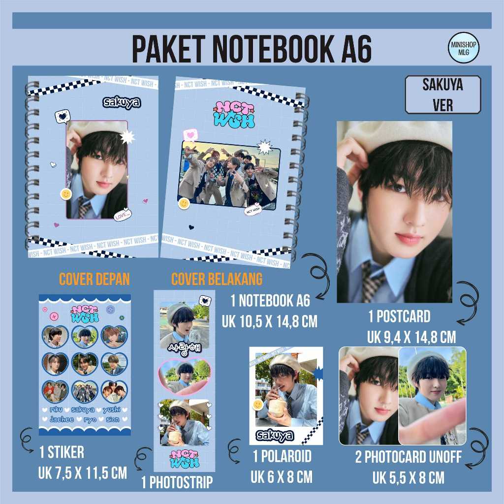 Jual (FREEBOX) PAKET HEMAT NOTEBOOK NCT WISH UNOFFICIAL - FANKIT ...