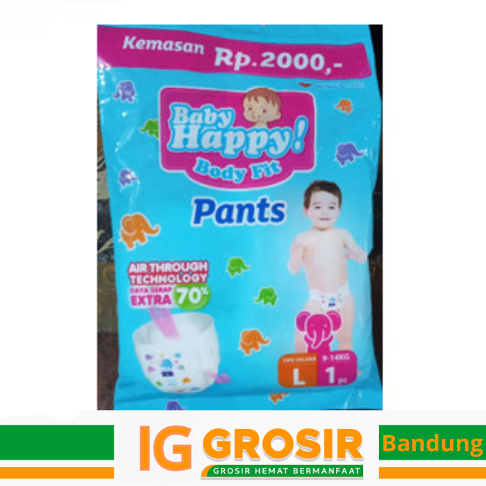 Jual Baby Happy ukuran L (1 renceng) | Shopee Indonesia