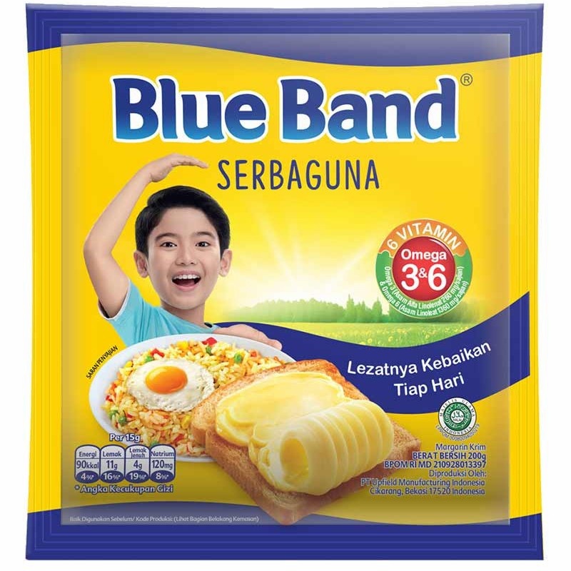 Jual BLUE BAND MARGARINE SERBAGUNA SACHET 200GR | Shopee Indonesia