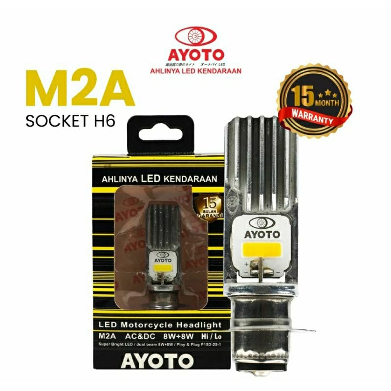 Jual LAMPU LED AYOTO M2A H6 AC&DC ALL MOTOR MATIC | Shopee Indonesia