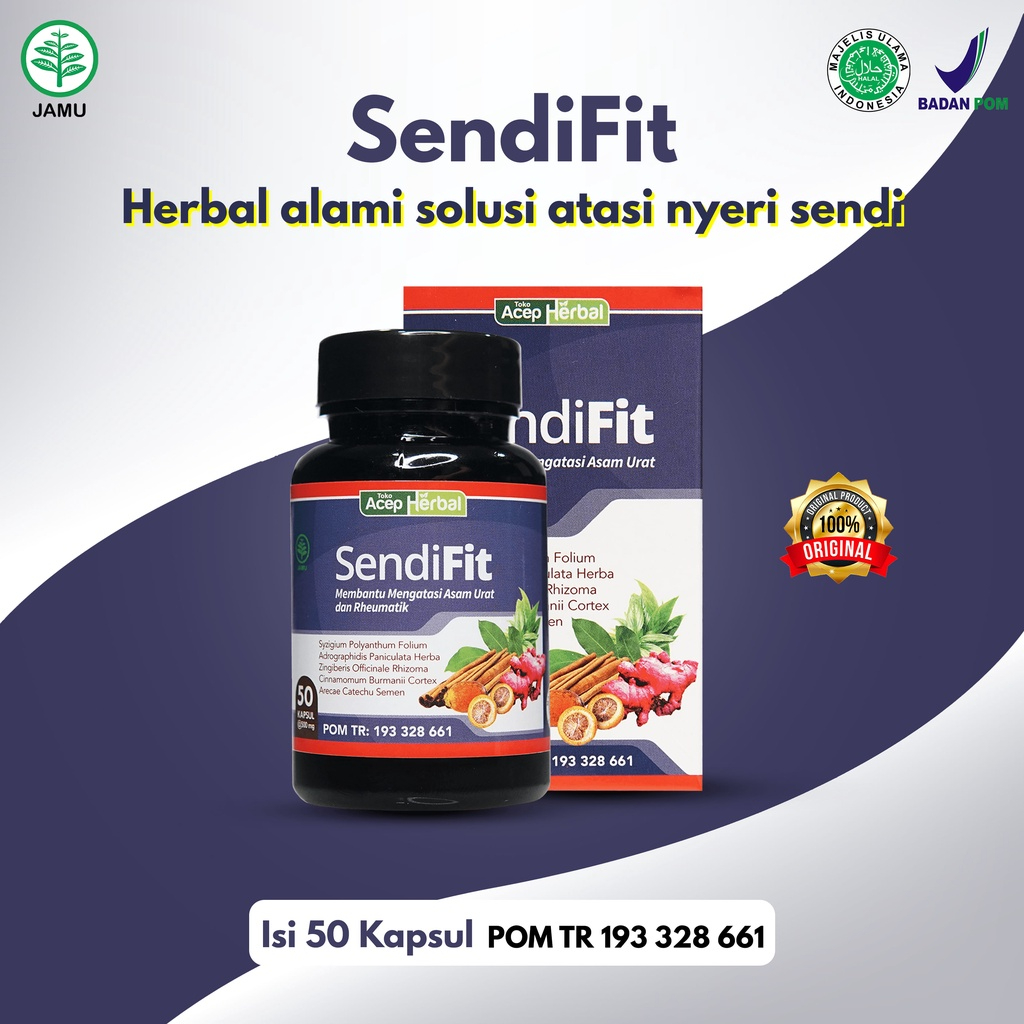Jual Sendifit Obat Herbal Nyeri Sendi Nyeri Otot Saraf Kejepit Terjepit ...