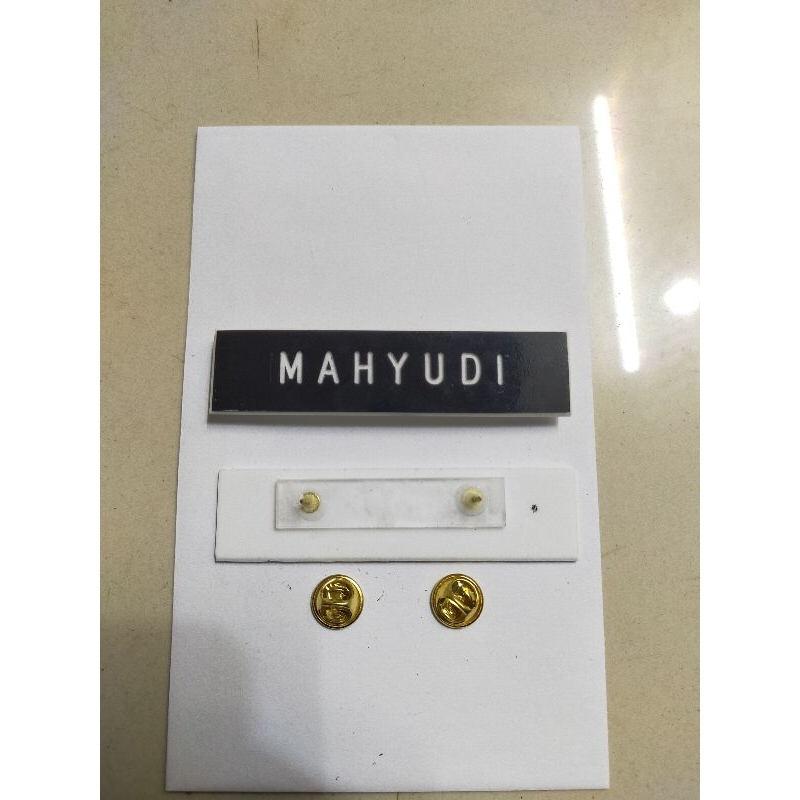 Jual Name Tag Grafir PDH Papan Nama ASN PNS TNI POLRI dll GRAFIR ...