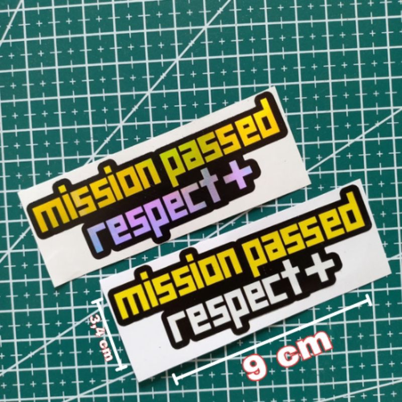 Jual Stiker Mission Passed GTA Sticker Kata Kata Keren Untuk Motor ...