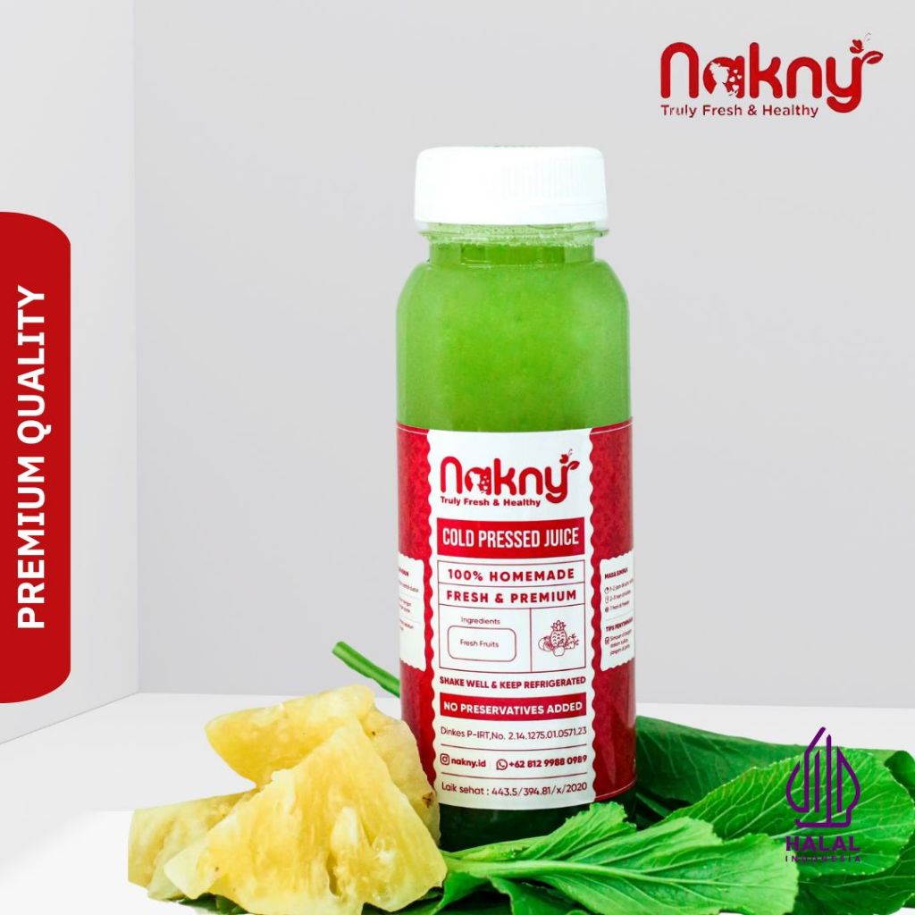 Jual Pressed Juice Pineapple Mustard Greens Jus Sawi Nanas Cold Press Juice By Nakny 250ml
