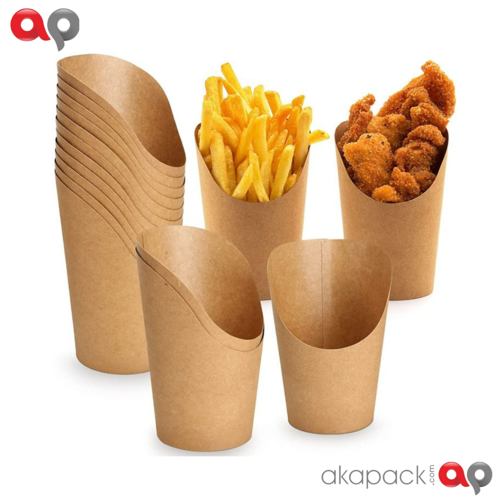 Jual PAPER KRAFT FRIES CHIPS CUP FOOD | Shopee Indonesia