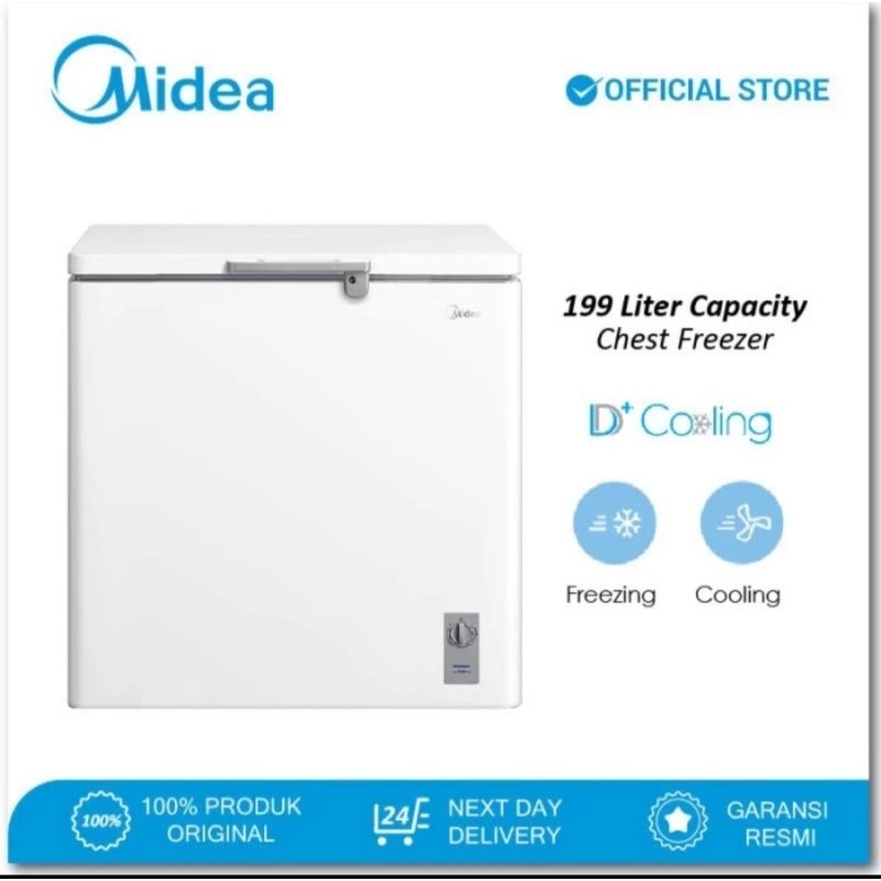 Jual Box Freezer Midea 200 Liter Hs 258 Chest Freezer Midea 200 Liter