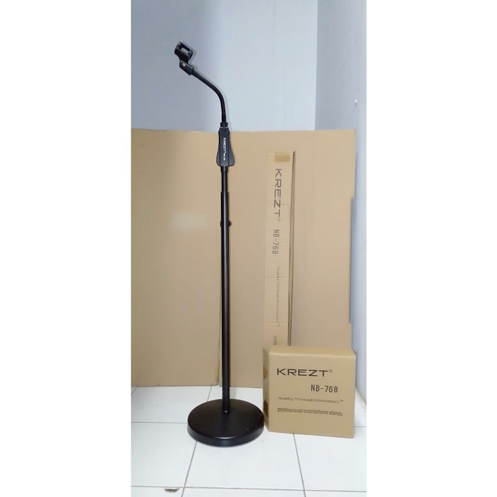 Jual STAND MIC BERDIRI LANTAI - TIANG MICROPHONE BERDIRI KREZT NB-768 ...
