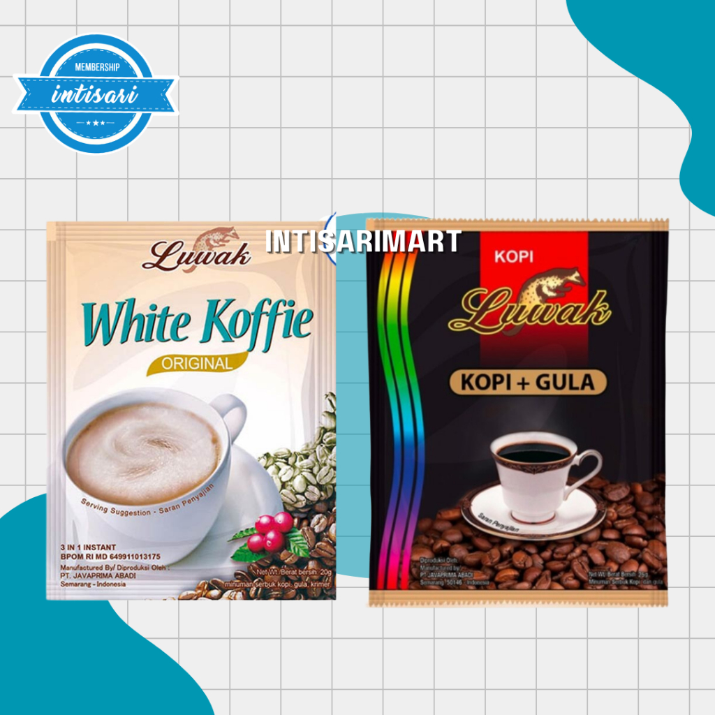 Jual Kopi Luwak White Coffiee & Hitam 2in1 (10 pcs) | Shopee Indonesia