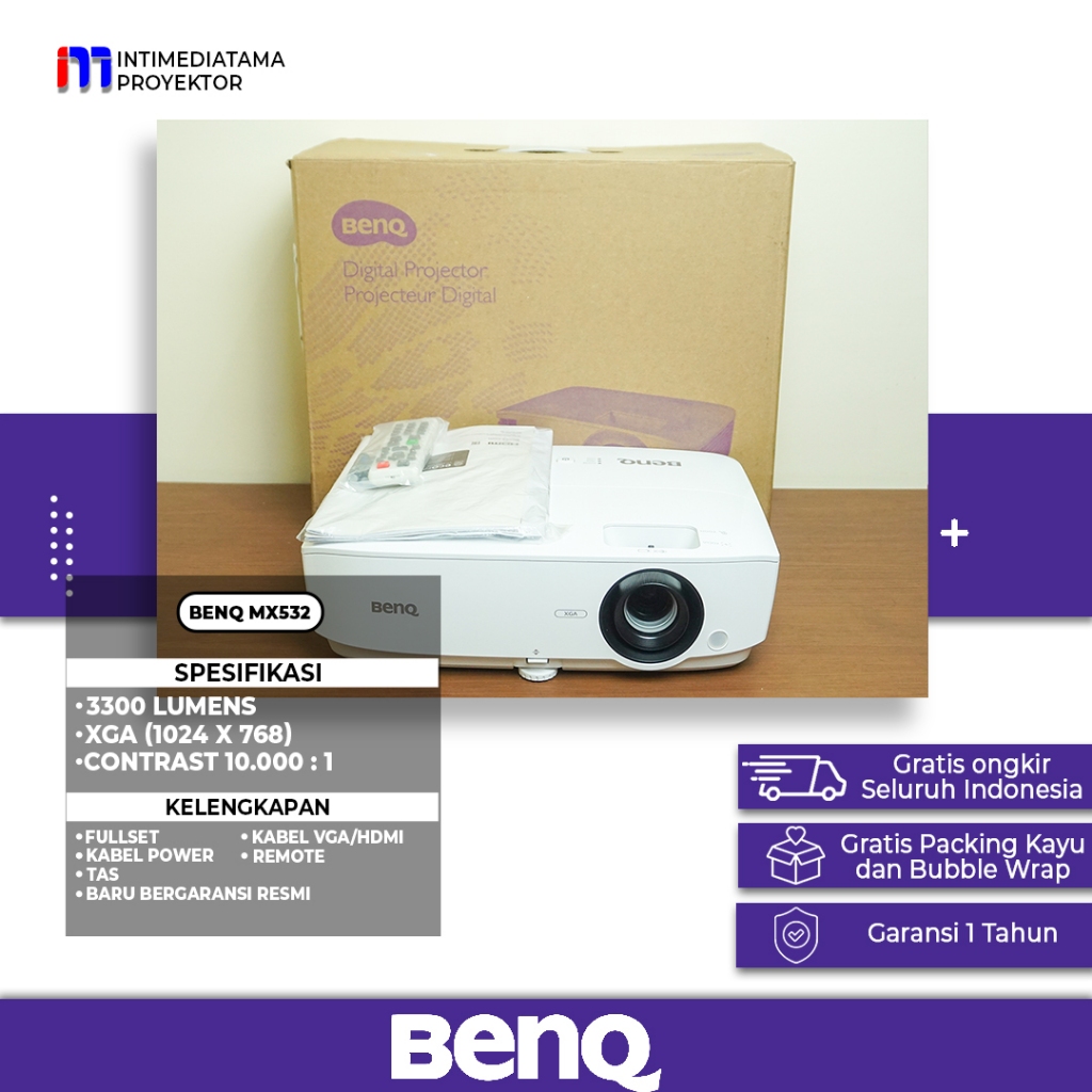 Jual Proyektor BenQ MX532 BARU | Shopee Indonesia