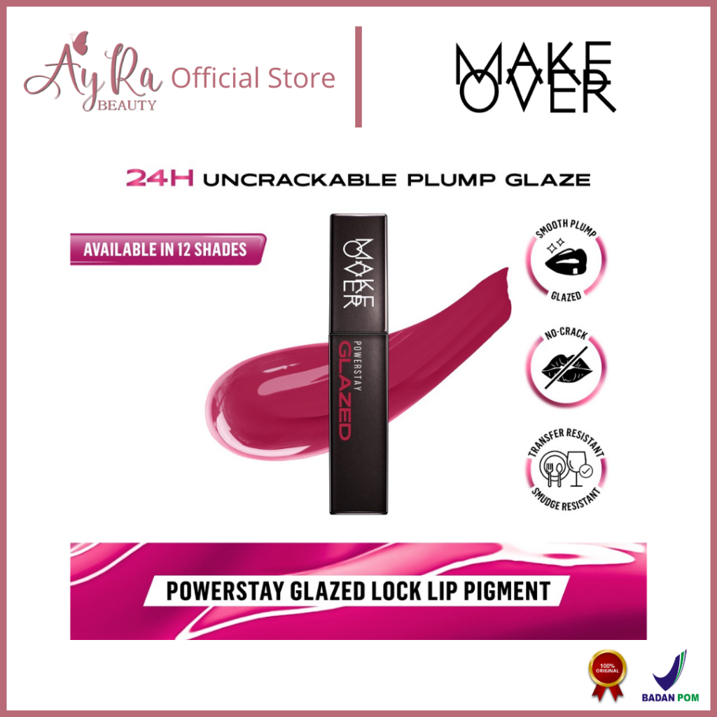 Jual AyRa Beauty - MAKE OVER - POWERSTAY GLAZED LOCK LIP PIGMENT ...