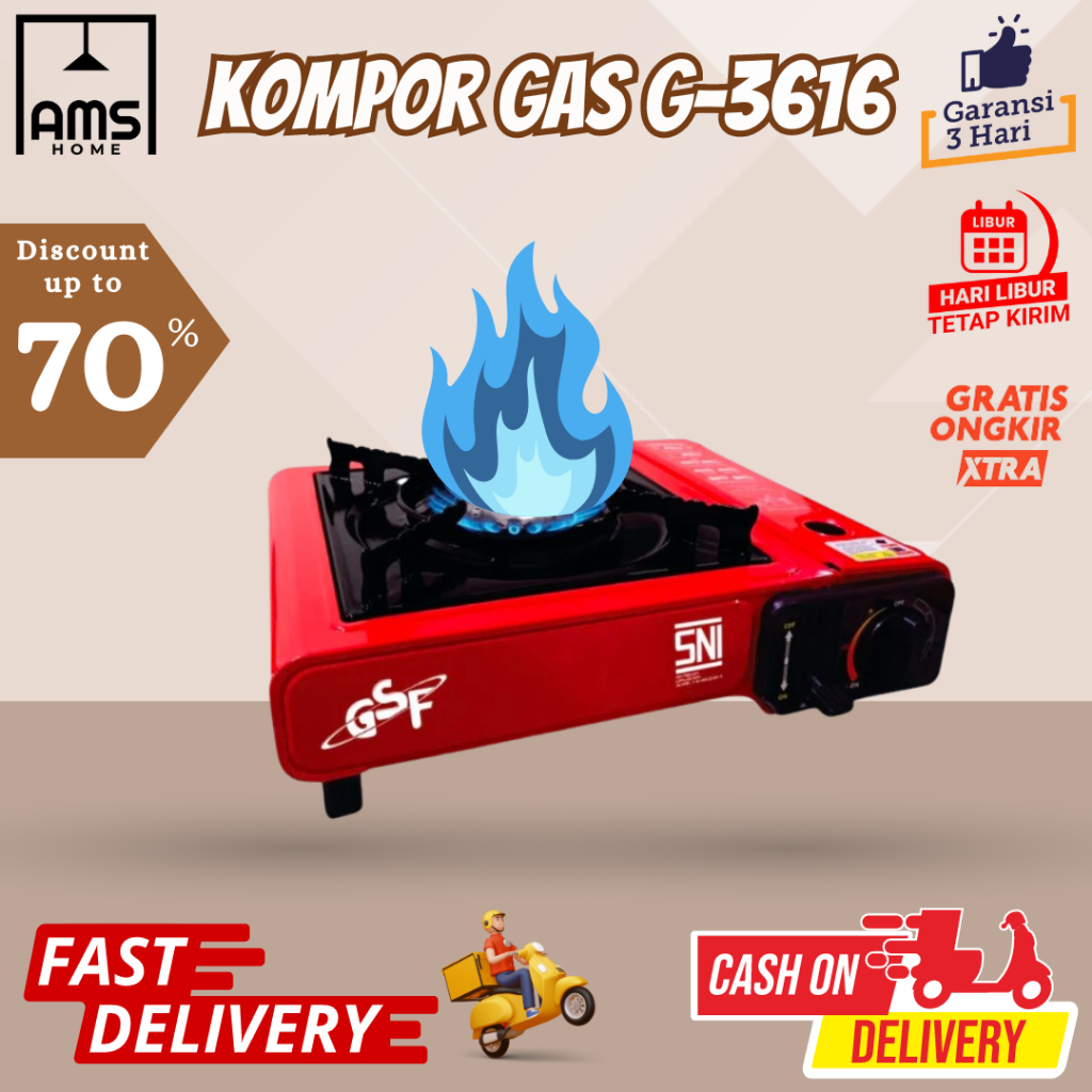 Jual Kompor Portable GSF / Kompor Gas Portable 2in1 / Kompor Barbeque ...