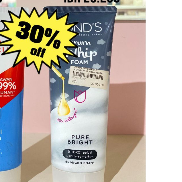Jual PONDS PURE BRIGHT SERUM WHIP FOAM 100GR | Shopee Indonesia