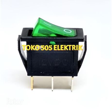 Jual Saklar Lampu DC 12V / Switch Gepeng ON OFF DC Lampu 12 Volt ...