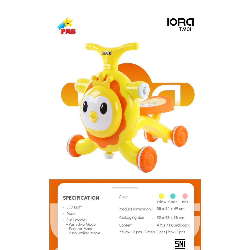 Jual BABY WALKER ACITIVITY WALKER IORA TM-01 TM01 PMB | Shopee Indonesia