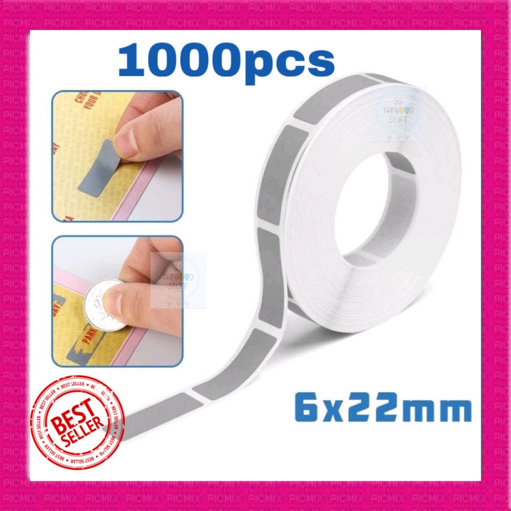 Jual 1000pcs Scratch Off Pin Label Sticker Label Gosok Scratch Sticker ...