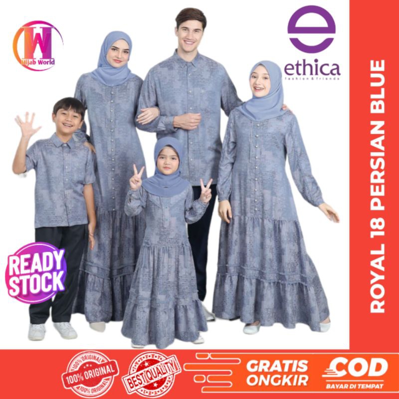 Jual ETHICA Sarimbit Royal 18 Persian Blue / Sarimbit Keluarga Lebaran ...