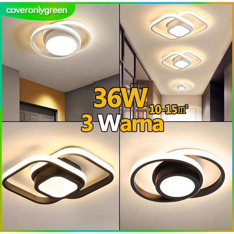 Jual 3 Colors Lampu Plafon LED Ceiling Light Lampu Hias Gantung Rumah ...