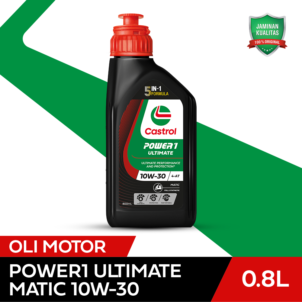Jual Oli Mesin Motor Castrol POWER1 Ultimate Matic 10W-30 (0.8L ...