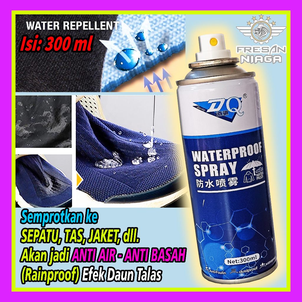 Jual Waterproof Spray Pelapis Anti Air Anti Basah Sepatu Tas Topi Jaket ...