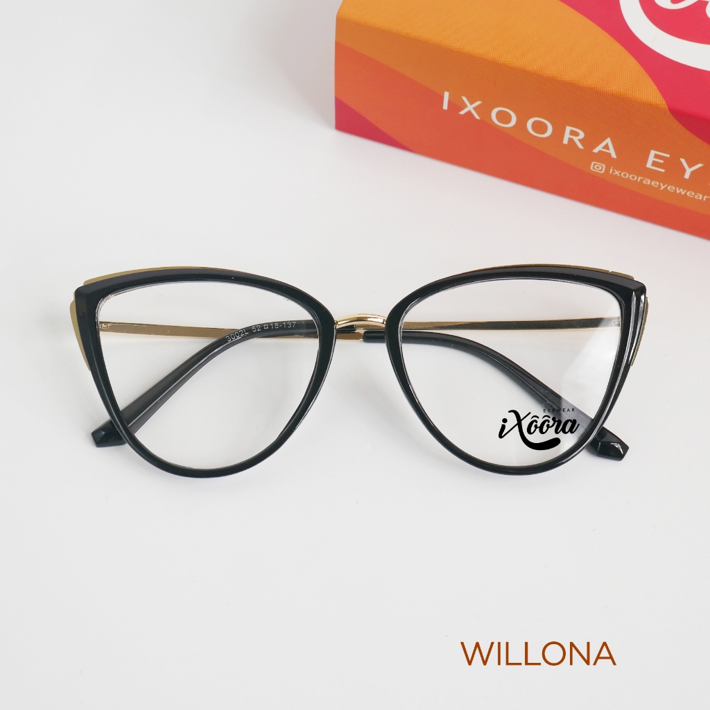 Jual Frame Kacamata Anti Radiasi Ixoora Willona Wanita | Shopee Indonesia