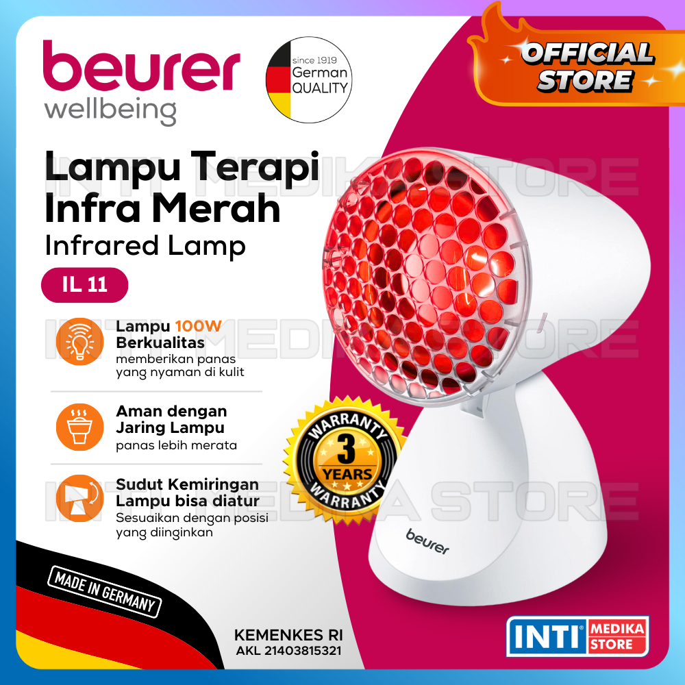 Jual BEURER - Infrared Lamp IL 11 | Lampu Alat Terapi Inframerah 100w ...