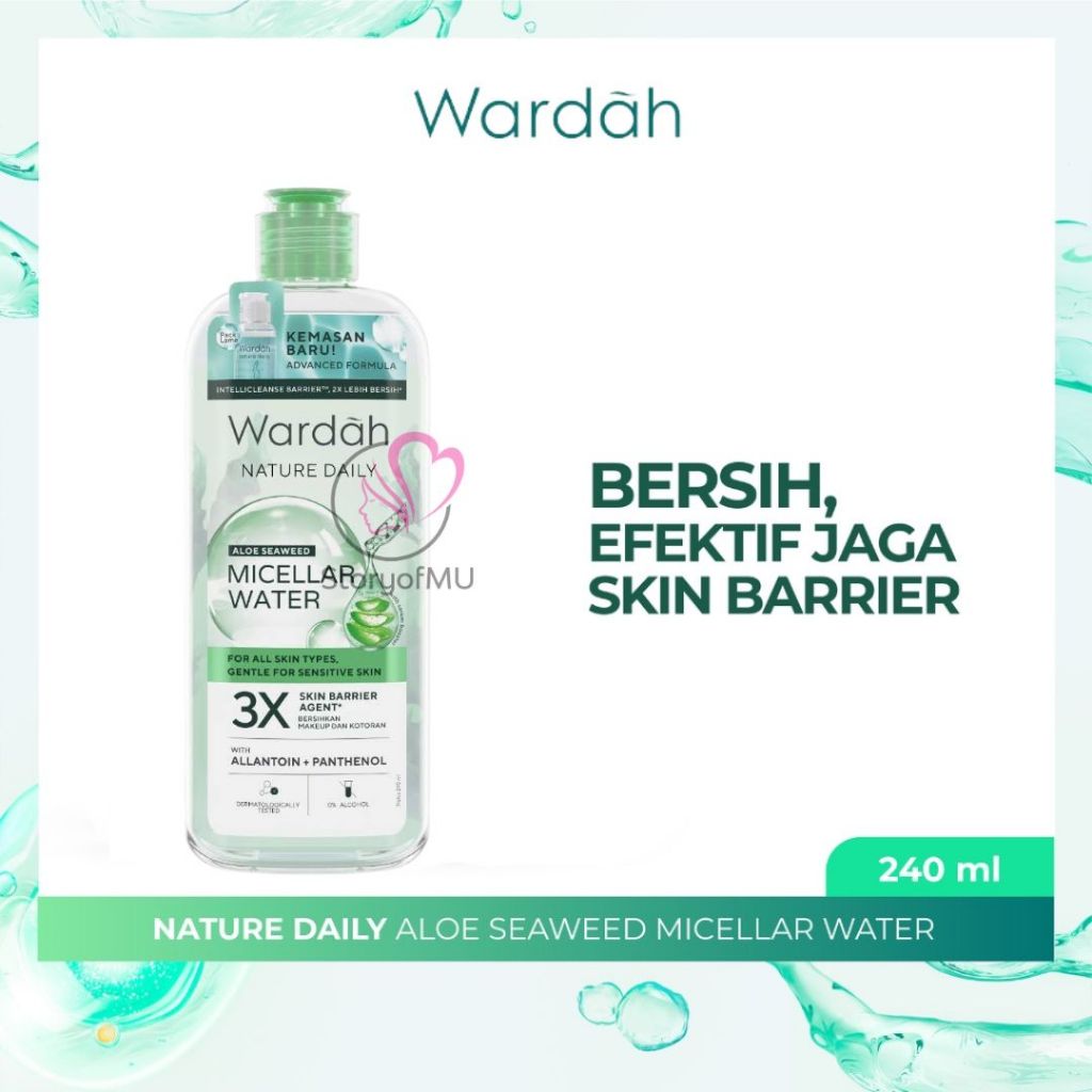 Jual WARDAH Nature Daily SEAWEED SERIES Cleansing Micellar Water ...