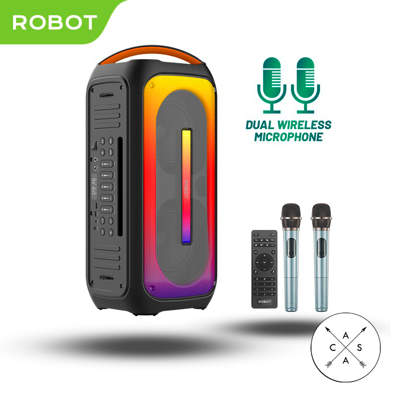 Jual Robot RB650 Karaoke Speaker RGB Daya 50W Bluetooth 5.0 TF USB 3 ...