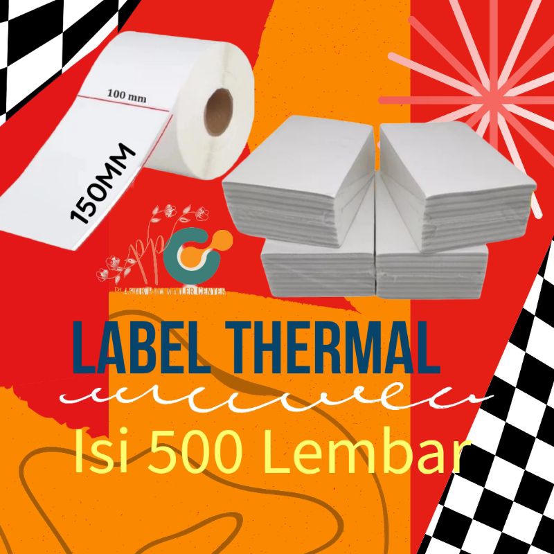 Jual Kertas Direct Thermal Label Barcode 100x150 MM Isi 500 Pcs | Shopee Indonesia