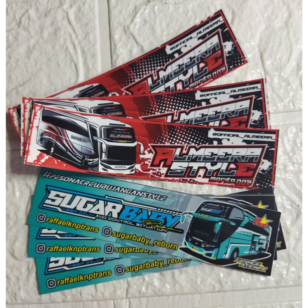 Jual stiker basuri sugar baby dan almeera asli po | Shopee Indonesia