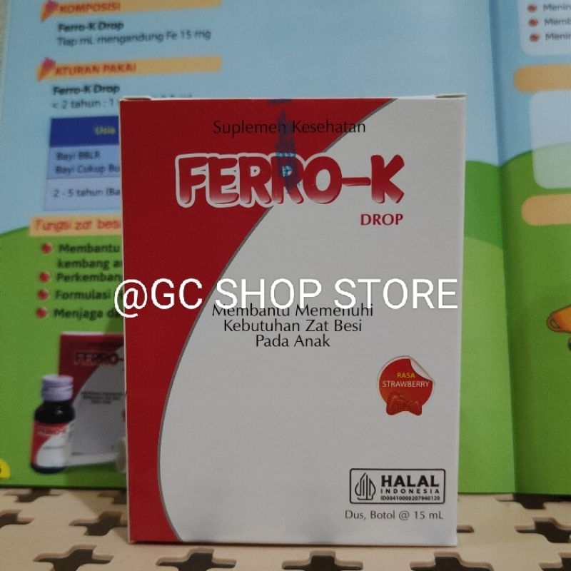 Jual FERRO K DROPS || SUPLEMEN ZAT BESI ANAK | Shopee Indonesia