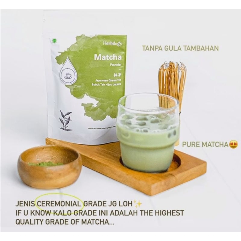 Jual HERBILOGY | Pure MATCHA - 100g Ceremonial Grade | Shopee Indonesia