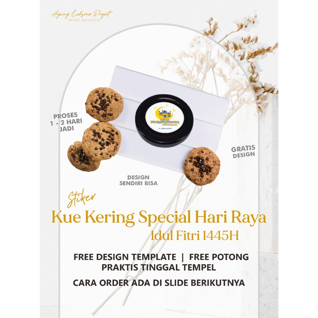 Jual Stiker Kue Kering Hari Raya Idul Fitri | Shopee Indonesia