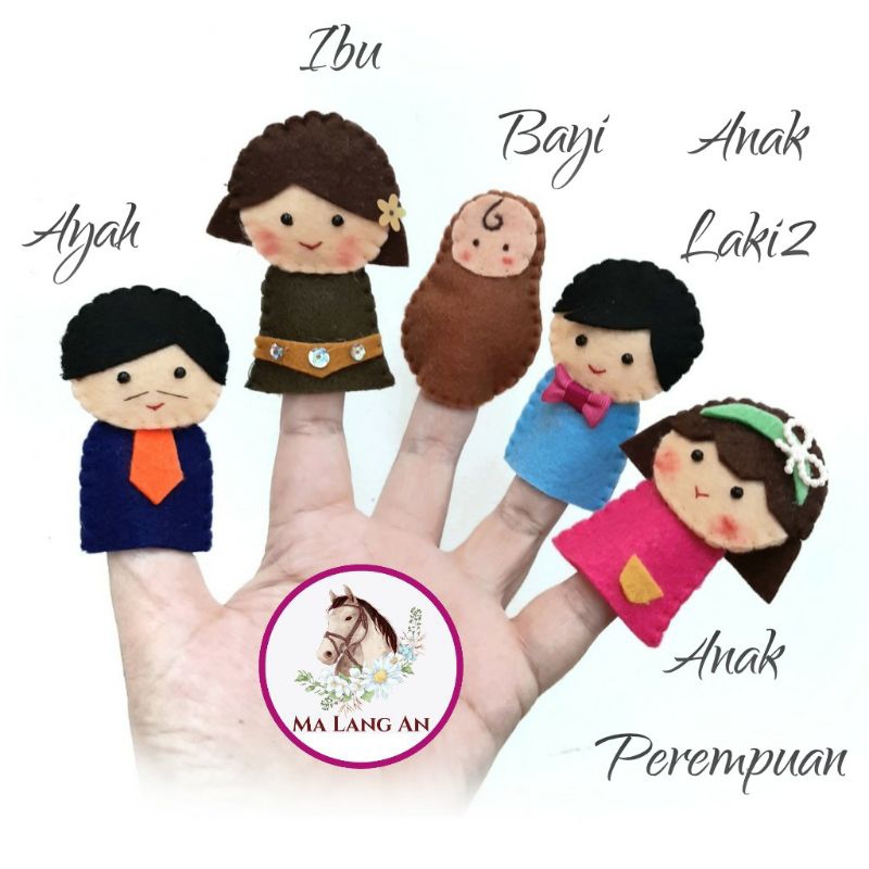 Jual Finger Puppet l Boneka Jari l Sei Family Ayah | Shopee Indonesia