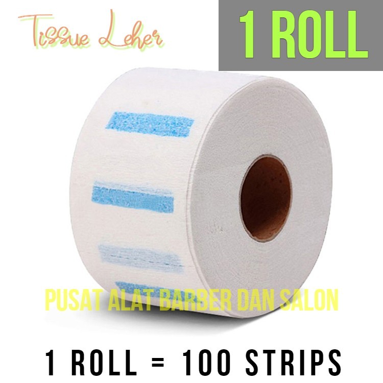 Jual 1 ROLL Neck tape (isi -+100 Stripes) - Neck Paper (VIP - PREMIUM ...