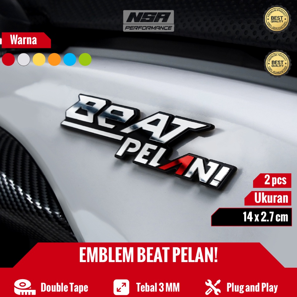 Jual tR EMBLEM BEAT PELAN TIMBUL LOGO BEAT PELAN STIKER BEAT STICKER ...
