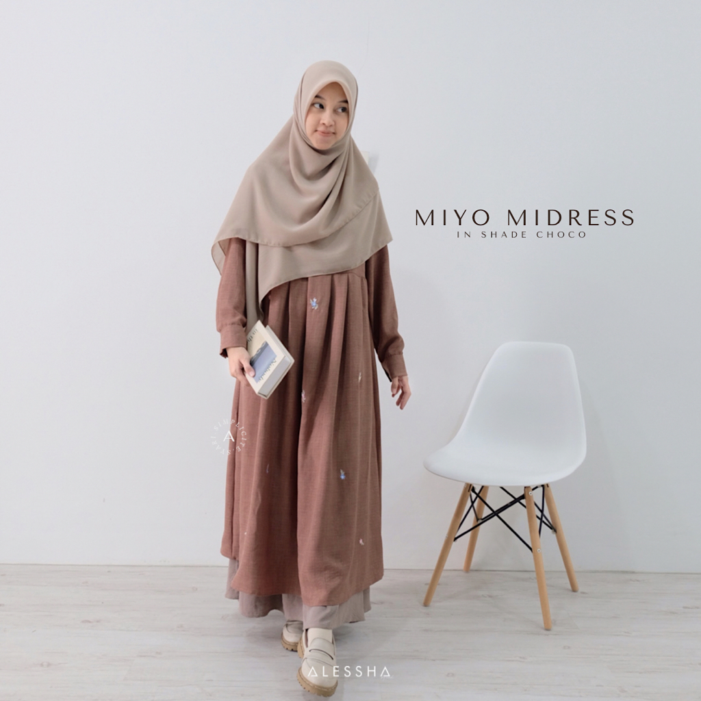 Jual MIYO — MIDI DRESS | Shopee Indonesia