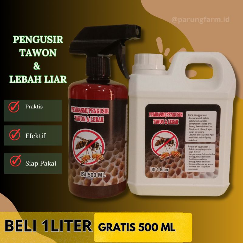 Jual Spray Cairan Pembasmi Tawon | Spray Pengusir Tawon Dan Lebah Liar 1 Liter Gratis 500 ml ...