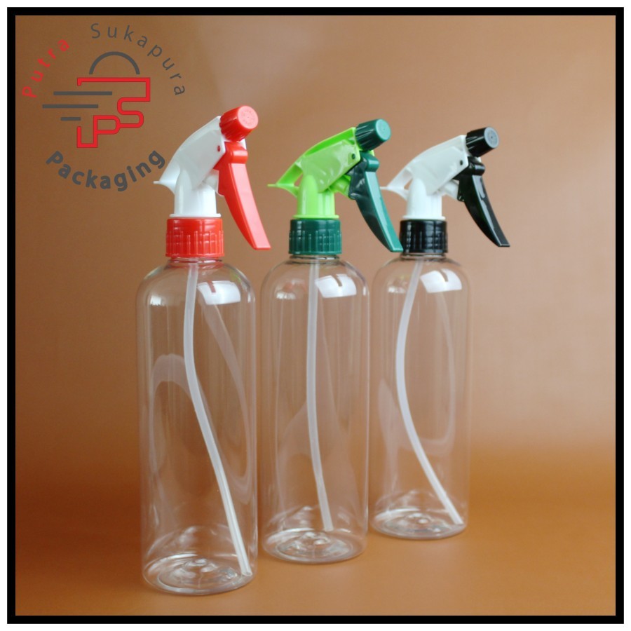 Jual botol Kispray big triger 500ml / botol spray triger 500ml panjang / botol pet 500ml trigger ...