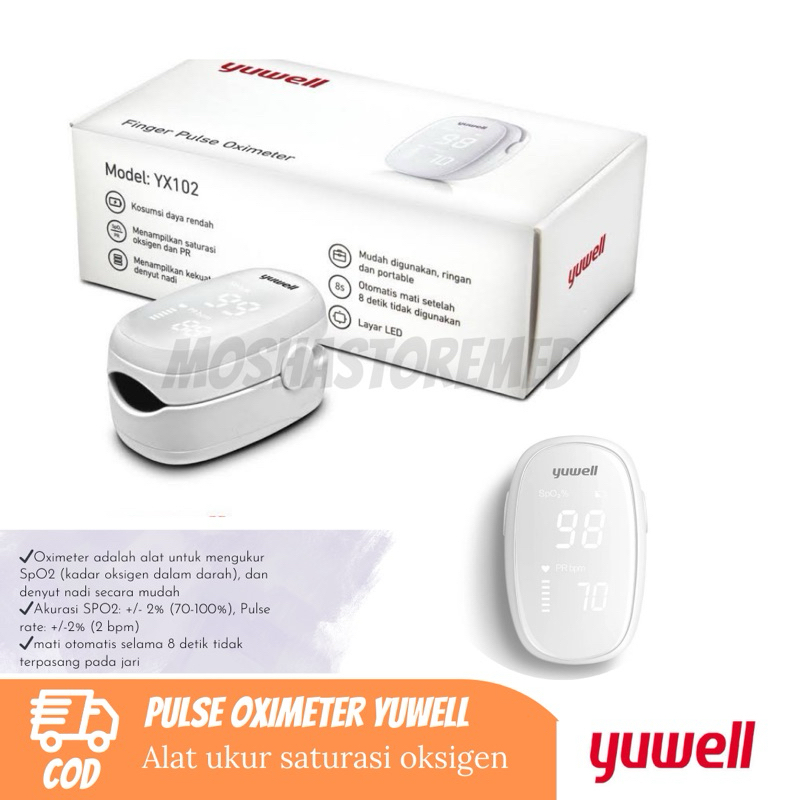 Jual YUWELL-Pulse Oximeter Yuwell YX102 Saturasi Oksigen | Shopee Indonesia