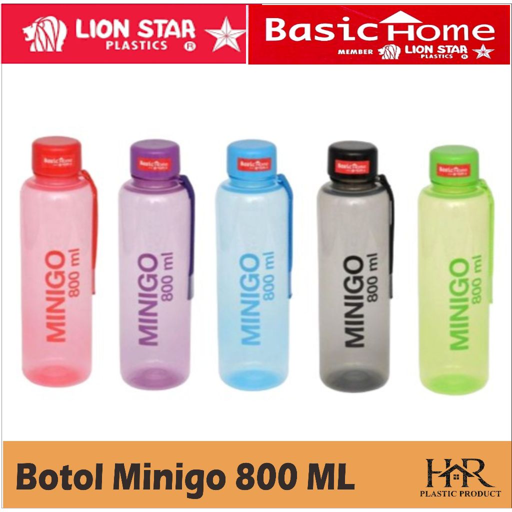 Jual Botol Minum Kantor Sekolah Olahraga Minigo 800 ML Basic Home BPA ...