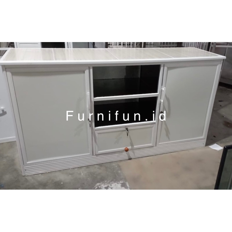 Jual Buffet tv Aluminium Kaca Kombinasi Acp / Biffet TV | Shopee Indonesia