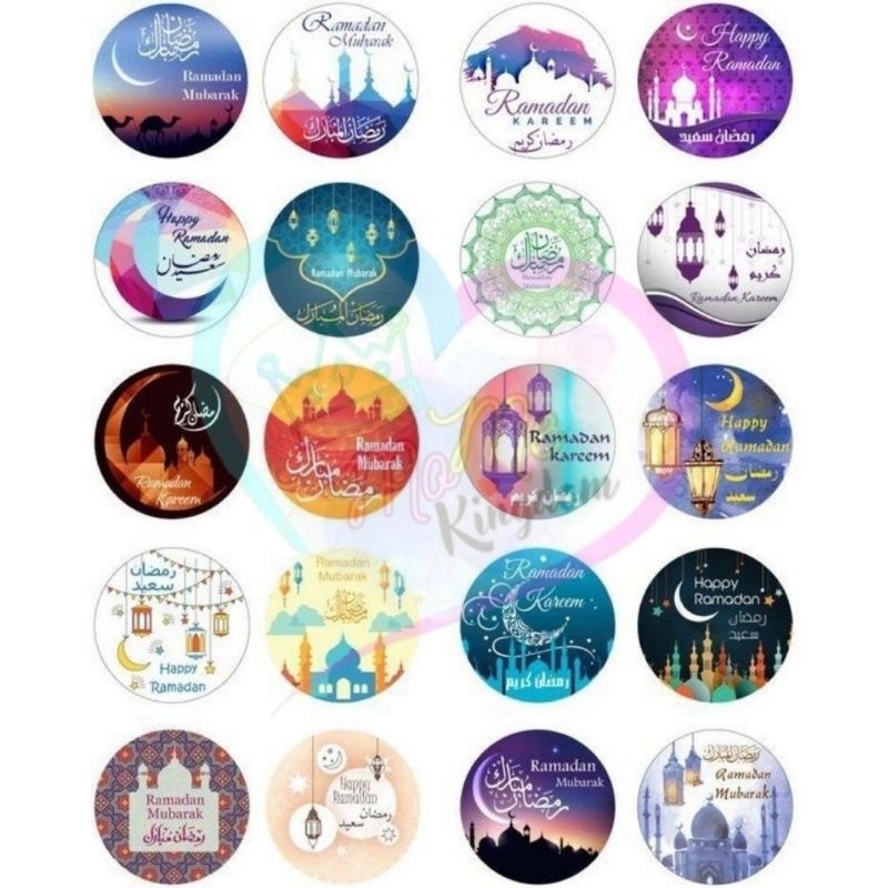 Jual Topper / Sticker Label Kemasan / Kue / Ramadhan / Idul Fitri ...