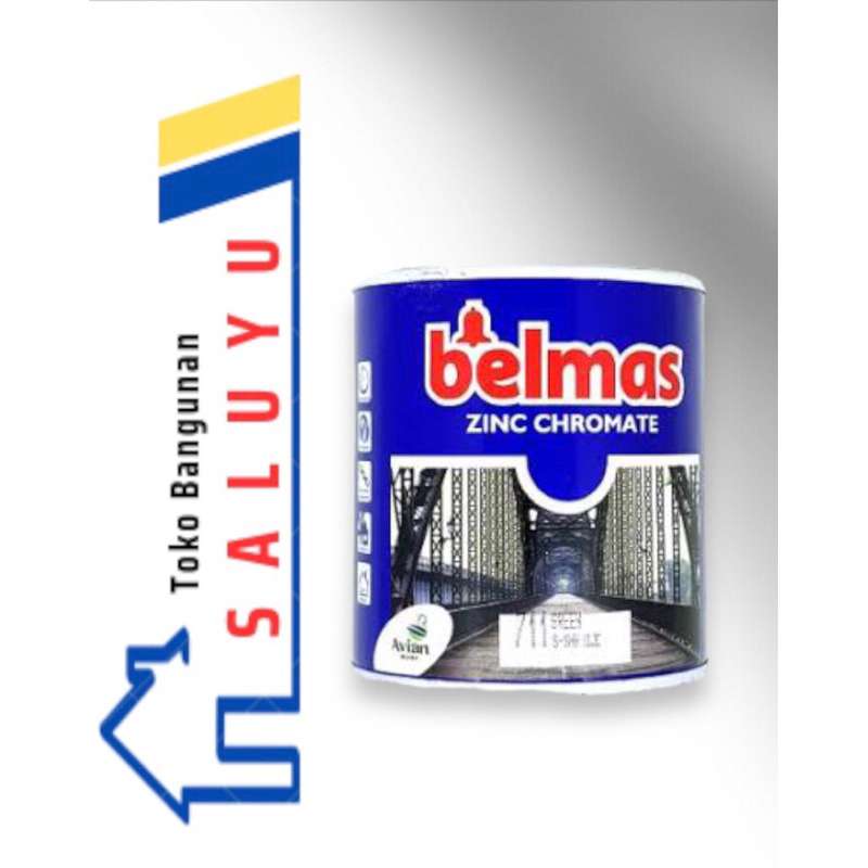 Jual AVIAN BELMAS PRIMER Cat Dasar Meni Besi Anti Karat Zinc Chromate 1 ...