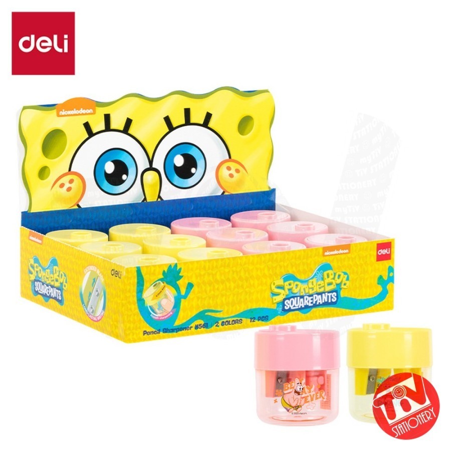 Jual Rautan Deli Extended Blade Sharpener SpongeBob 2 Holes (8-12 mm ...